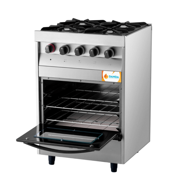 Cocina DANDA C600V 4 hornallas acero inoxidable multigas - Pronto ...